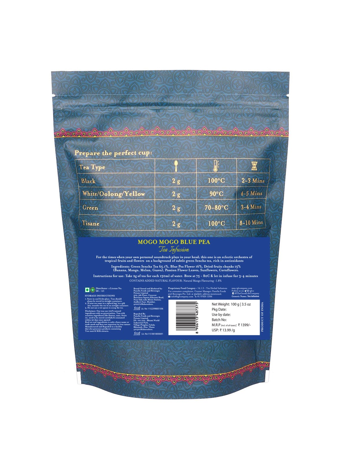 Buy Blue Pea Tea Online in India | Butterfly Pea Flower Tea – The Good ...